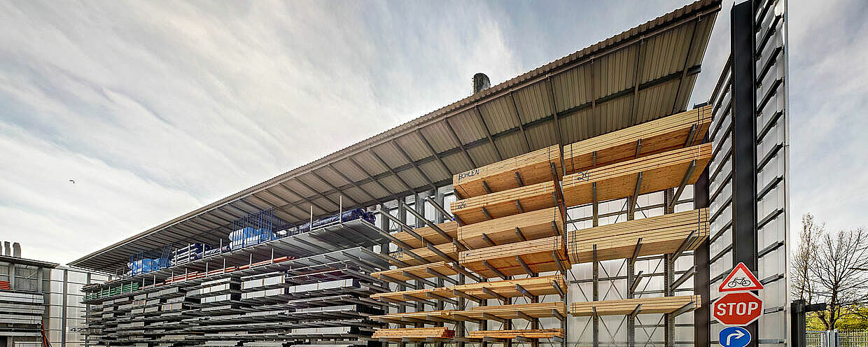 Cantilever racking for building material | Storage systems | OHRA UK