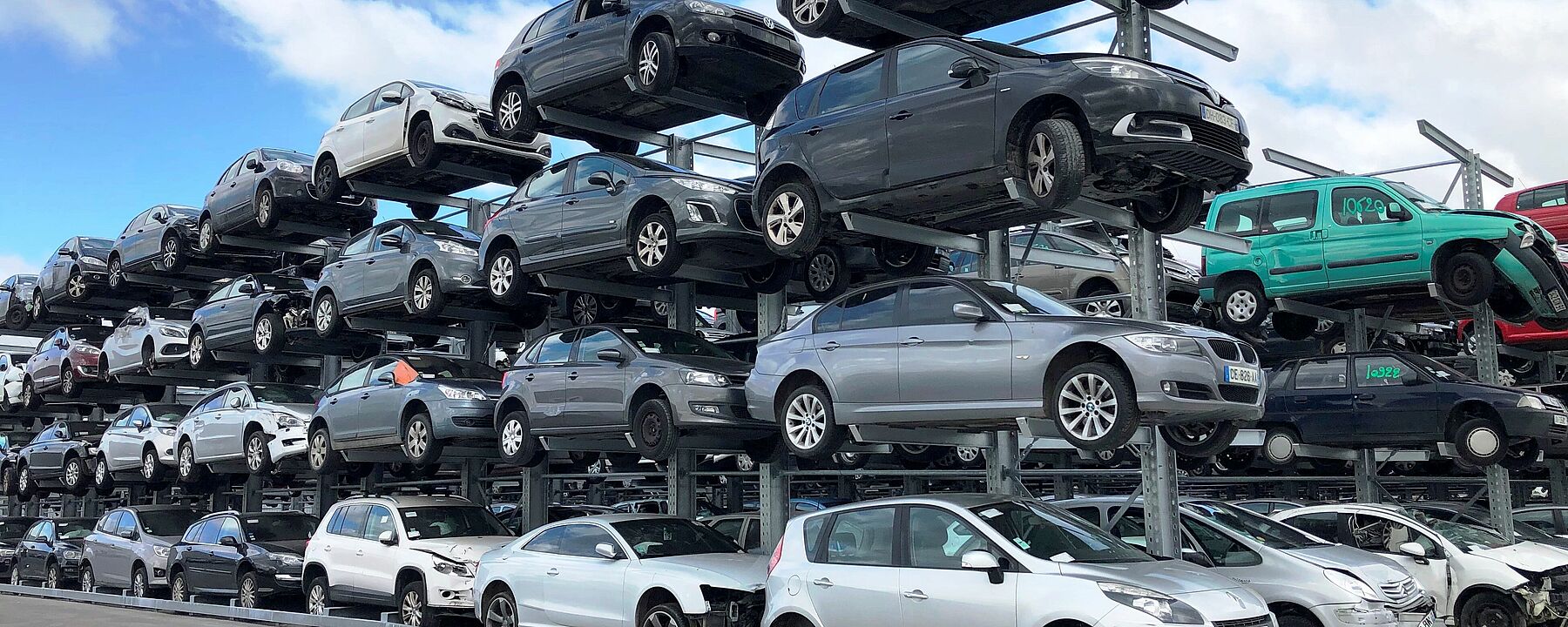 Cantilever racking for car recyclers | ELV storage systems | OHRA UK